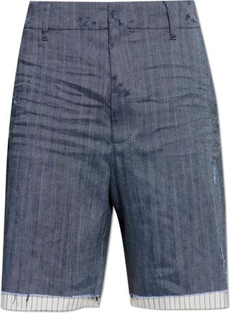 Dsquared2 Homme, Shorts, Bleu, Taille: 2XL Shorts Effet Vieilli