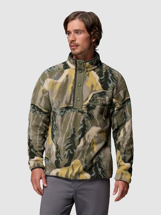 Columbia Helvetia II Printed Half Snap Fleece Pullover stone green soarin