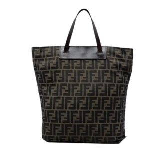 Fendi Sac cabas Pre-owned en toile - Femme - Pre-owned - Brun - Taille: ONE Size