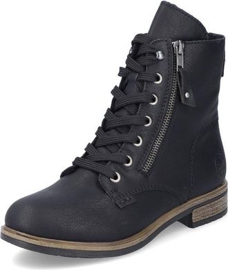 Rieker Damen Schnürstiefeletten 72221, Frauen Stiefeletten,halbstiefel,Kurzstiefel,uebergangsschuhe,uebergangsstiefel,schwarz (00),41 EU / 7.5 UK