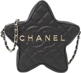 Chanel Sac bandouli&egrave;re en cuir dagneau Pre-owned - Femme - Pre-owned - Noir - Taille: ONE Size