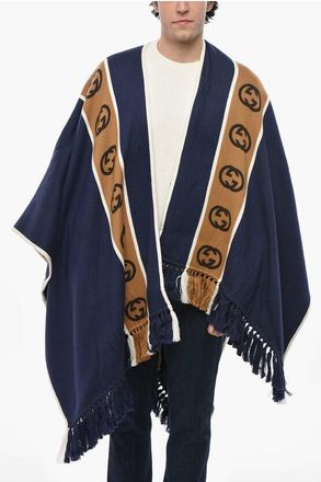 Gucci Wool Blend Cape with Monogram Band Gr&ouml;&szlig;e Unica