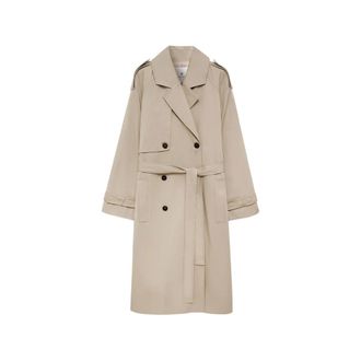 Anine Bing Femme, Manteaux, Beige, Taille: 38 FR Rickie Maxi Trench