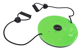 chi-enterprise Twister mit Gummib&auml;ndern und Magnetpunkten, Drehteller, Rotationsscheibe, Balance Board, Disc Board, Aerobic Fitnessscheibe, Twister Platte 25 cm, gr&uuml;