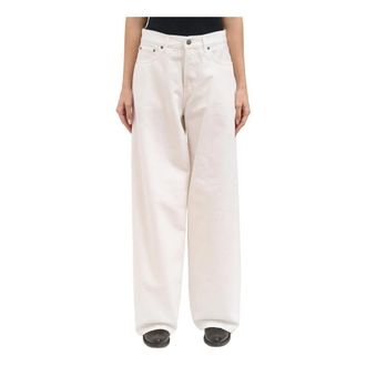 Haikure Bethany Wide Hosen - - Trousers - Damen - Wei&szlig; - W26