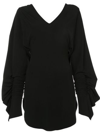 Paula Knorr robe &eacute;vas&eacute;e &agrave; col v - Noir