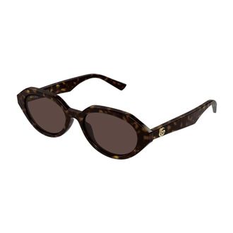 Gucci Geometrische Sonnenbrille - - Accessories - Damen - Braun - 53 MM