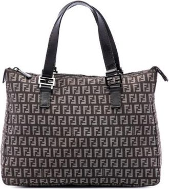 Fendi Pre-owned Toile sacs-fendi - Femme - Pre-owned - Brun - Taille: ONE Size