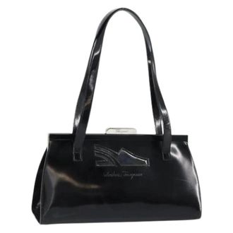 Ferragamo Pre-owned Handtasche aus beschichtetem Canvas - - Pre-owned - Damen - Schwarzk - ONE SIZE