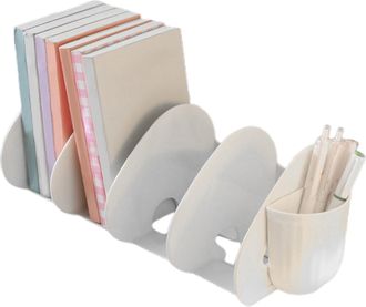 Generic Bücherregale: Vertikaler Aktenständer, Aktenordner, mit Stifthalter | Ordner mit 4 Abschnitten | Lagerregal