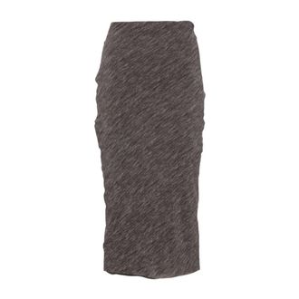 Philosophy di Lorenzo Serafini R&uuml;schen-Strick-Midirock - - Skirts - Damen - Grau - M