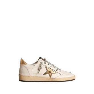 Golden Goose Basket en cuir avec &eacute;toile