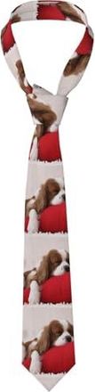 Generic Cravate Mariage, Cavalier King Charles Spaniel, Impression Cravate Homme Mariage, officielle Cravates en soie pour Accessoire Chemise, Homme, Mariage