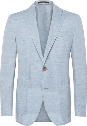 Windsor Ungef&uuml;ttertes Sakko aus Leinen und Baumwolle mit Struktur, Shaped Fit in