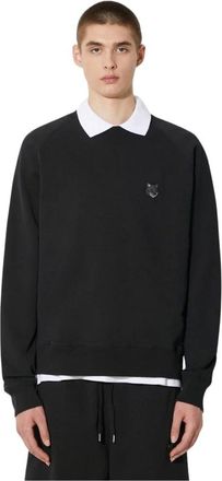 Maison Kitsun&eacute; Herren, Sweatshirts & Hoodies, Schwarzk, SGr&ouml;&szlig;e