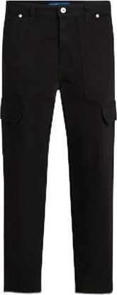 Karl Lagerfeld Homme Pantalon Cargo Coupe Régulière, Noir, M