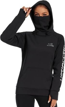 Bassdash Sweat à Capuche en Laine Polaire pour Femmes avec Guêtre de Cou, Résistant à leau et Performant pour la Randonnée Sweatshirt Pullover