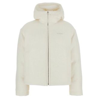Gucci Woll-Boucl&eacute;-Jacke mit Logo - - Jackets - Damen - Wei&szlig; - M