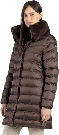 Canadian Femme, Manteaux, Brun, Taille: 38 FR Rita Long