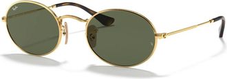 Ray-Ban unisex, Accessoires, Jaune, Taille: 48 MM Oval Lunettes de soleil