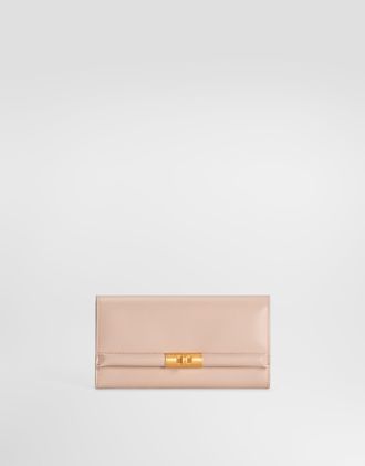 Dolce & Gabbana Marlene Wallet In Calfskin - Frau Geldb&ouml;rsen Und Kleinlederwaren Rosa Onesize