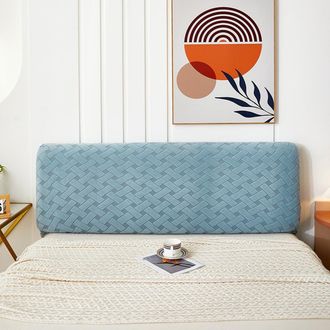 Generic Gewebte Dehnbare Bettkopfteil Bezug Minimalisten Staubschutz Polster&uuml;berzug Kopfteil Bezug in Unifarben f&uuml;r Doppelbetten Queensize Betten Kingsize Bet