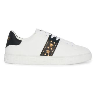 Versace Studded Greca Sneakers - - Shoes - Herren - Wei&szlig; - 41 EU