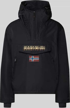 Napapijri Jacke mit Kapuze und kurzem Rei&szlig;verschluss