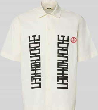Woodbird Regular Fit Freizeithemd mit Label-Print Modell Banks