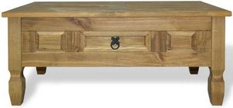 Les Tendances Table basse pin massif naturel Mexica