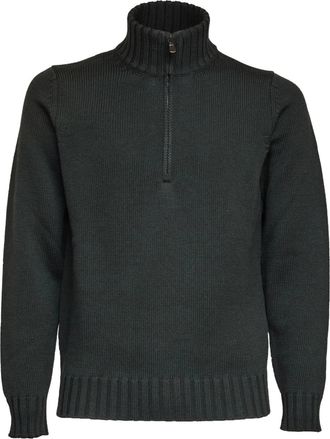 FILIPPO DE LAURENTIIS pull en laine à col zippé - Vert