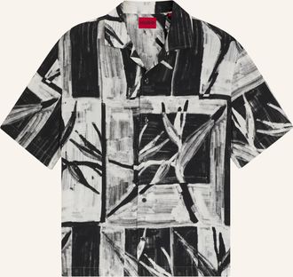 HUGO BOSS Hugo Hemd Exolino Oversize Fit schwarz