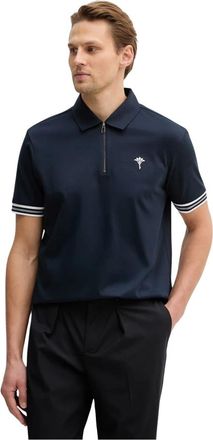 Joop Homme, Tops, Bleu, Taille: XL Polo Logo