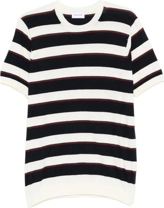 Scaglione Homme, Pulls, Multicolore, Taille: XL T-shirt &agrave; col rond et motif ray&eacute;