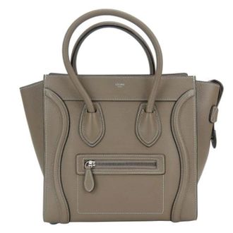 Celine Sac &agrave; main en cuir vintage Pre-owned - Femme - Pre-owned - Gris - Taille: ONE Size