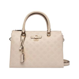 Guess Femme, Sacs, Beige, Taille: ONE Size Sac &agrave; main avec bandouli&egrave;re et fermeture &eacute;clair