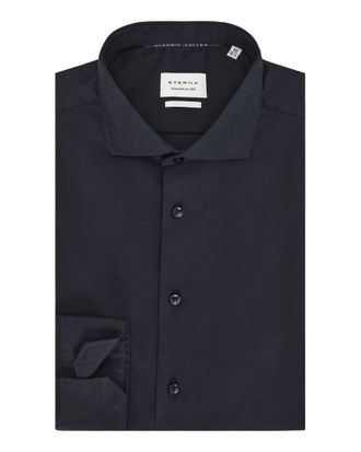 Eterna Unifarbenes Hemd aus Dynamic Cotton mit Kentkragen, Slim Fit in