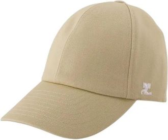 Courrèges Caps & Mützen - Signature Cap - Cotton - Beige - Gr. S - in Beige - für Damen