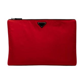 Prada Pre-owned Flat Pouch - - Pre-owned - Damen - Rot - ONE SIZE