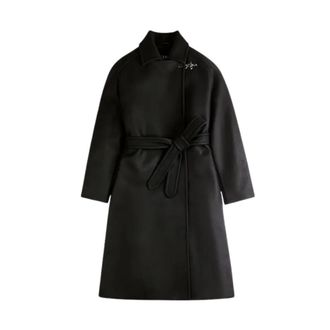 Fay Wickelmantel - - Coats - Damen - Schwarzk - S