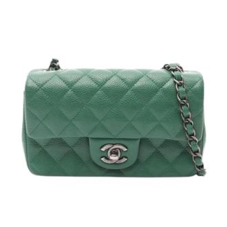 Chanel Sac bandouli&egrave;re vintage Pre-owned - Femme - Pre-owned - Vert - Taille: ONE Size