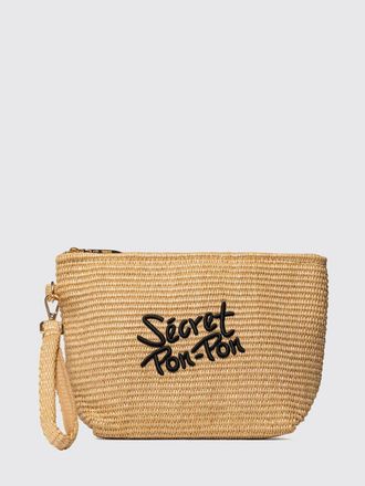 Secret Pon Pon Pochette Femme couleur Naturel