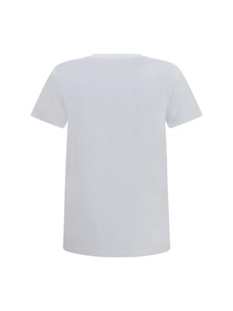 Max Mara Womens Papaia T-Shirt Bianco Ottico Cotton T-Shirts And Polos