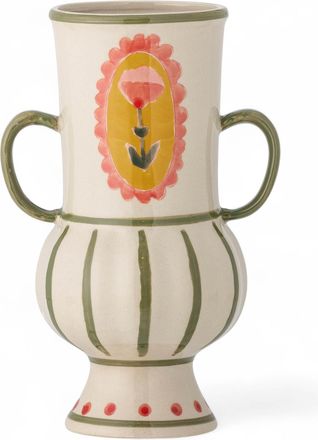 Bloomingville Odina Vase, Gr&uuml;n, Steingut