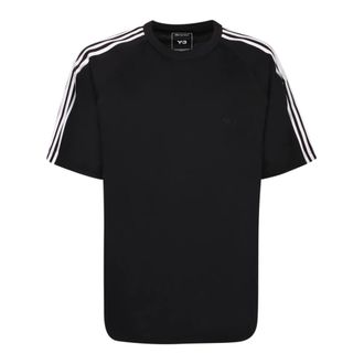 Yohji Yamamoto Homme, Tops, Noir, Taille: XS T-shirt &agrave; manches courtes