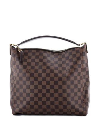 Louis Vuitton sac &agrave; main Damier PM Portobello - Marron