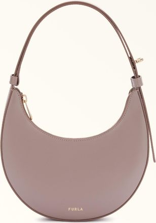 Furla Delizia Mini-tasche Xl Mauve Grau Weiches Kalbsleder Damen