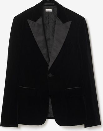 Burberry Veste de smoking en velours, Size: 46