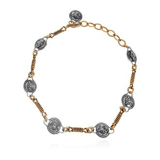 Versace unisex, Accessoires, Jaune, Taille: ONE Size Brass Necklace