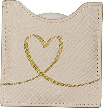 Draeger Draeger Taschenspiegel, rund, zum Mitnehmen, Geburtstag, f&uuml;r alle Anl&auml;sse - Ma&szlig;e 8,5 cm x 8 cm, Herz-Motiv